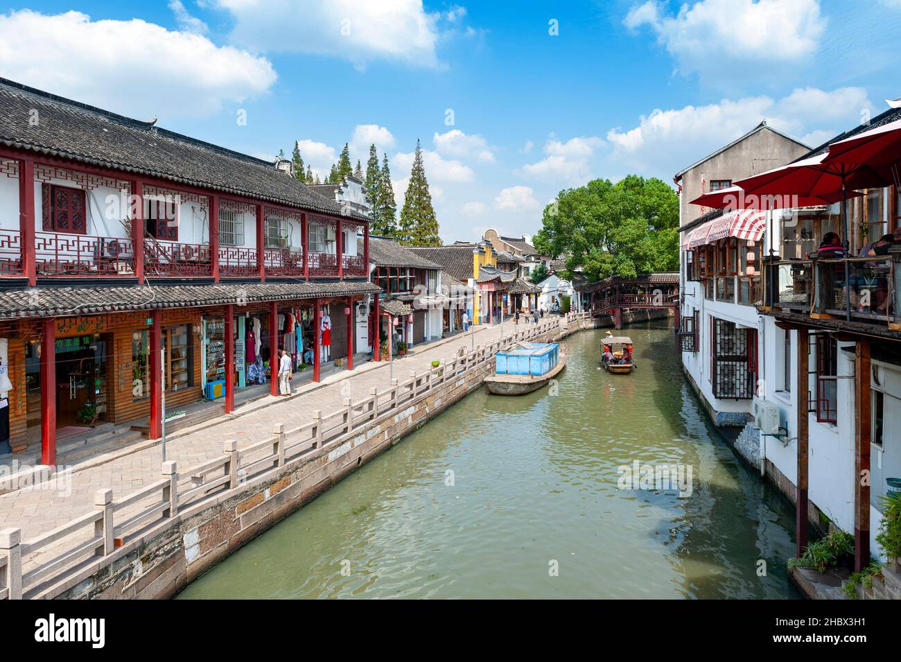 Zhujiajiao Ancient Water Town, a historic village and famous tourist ...