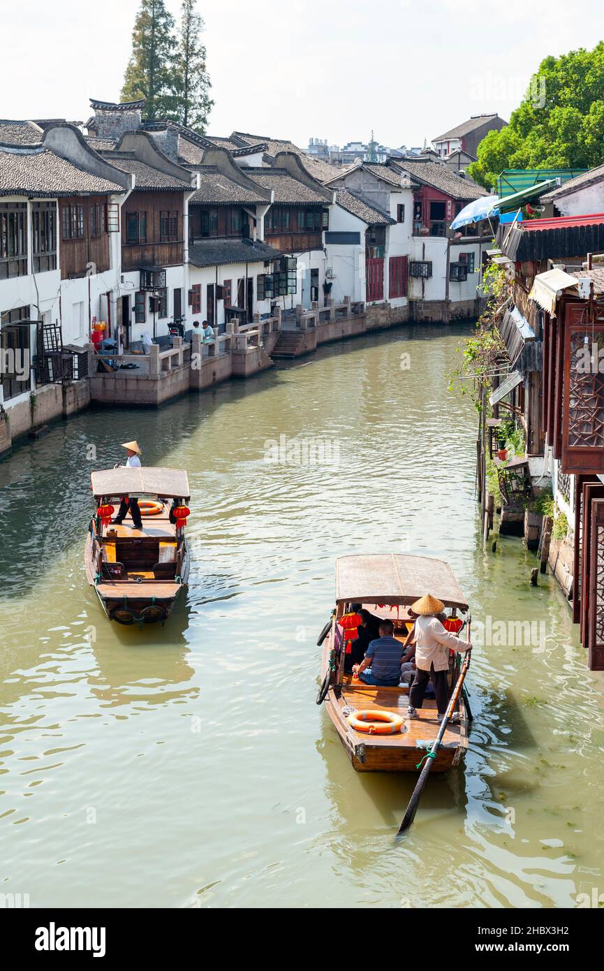 Zhujiajiao Ancient Water Town, a historic village and famous tourist ...