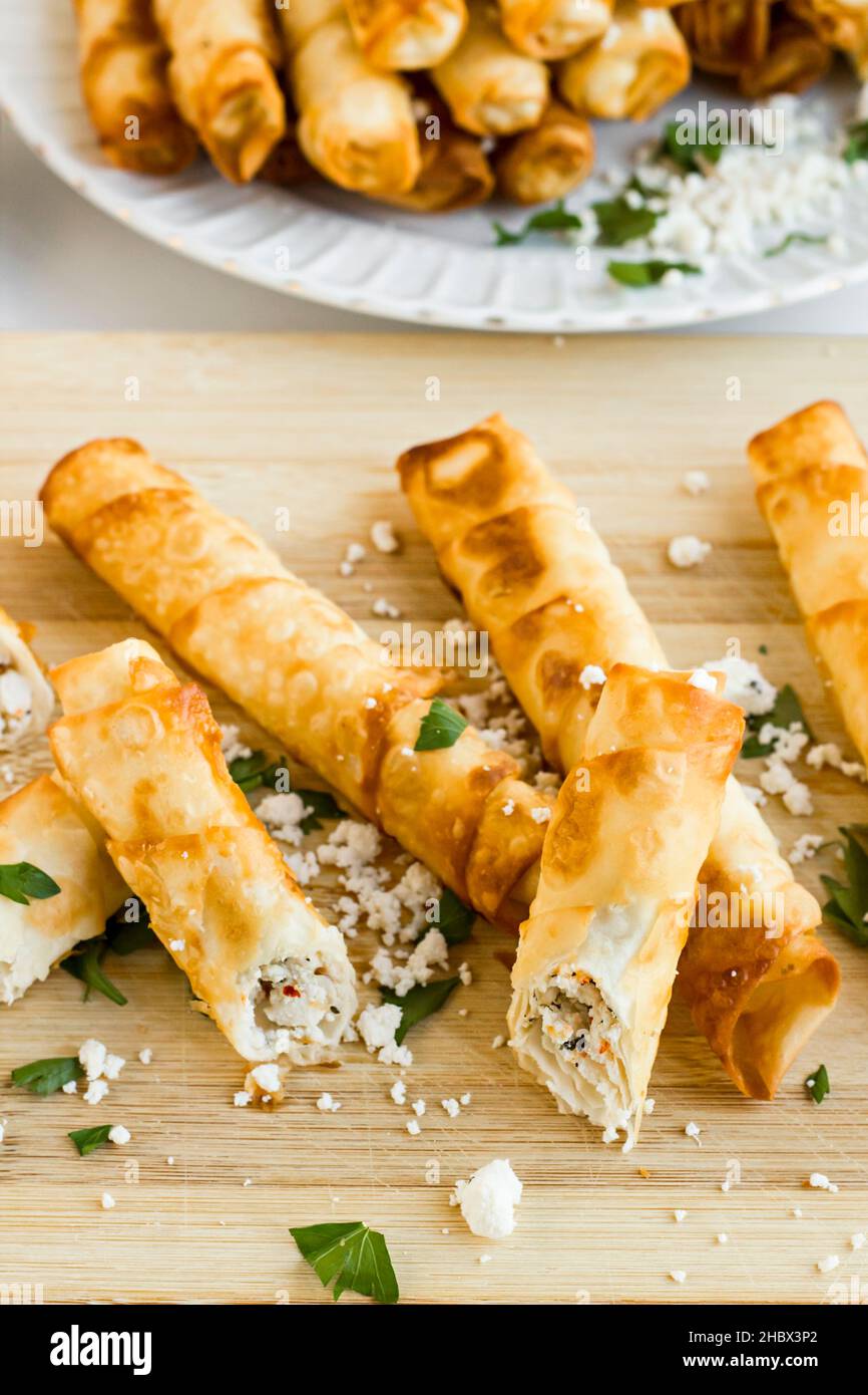 Traditional Turkish Sigara Borek,cruncy,cheesy and savory great ...