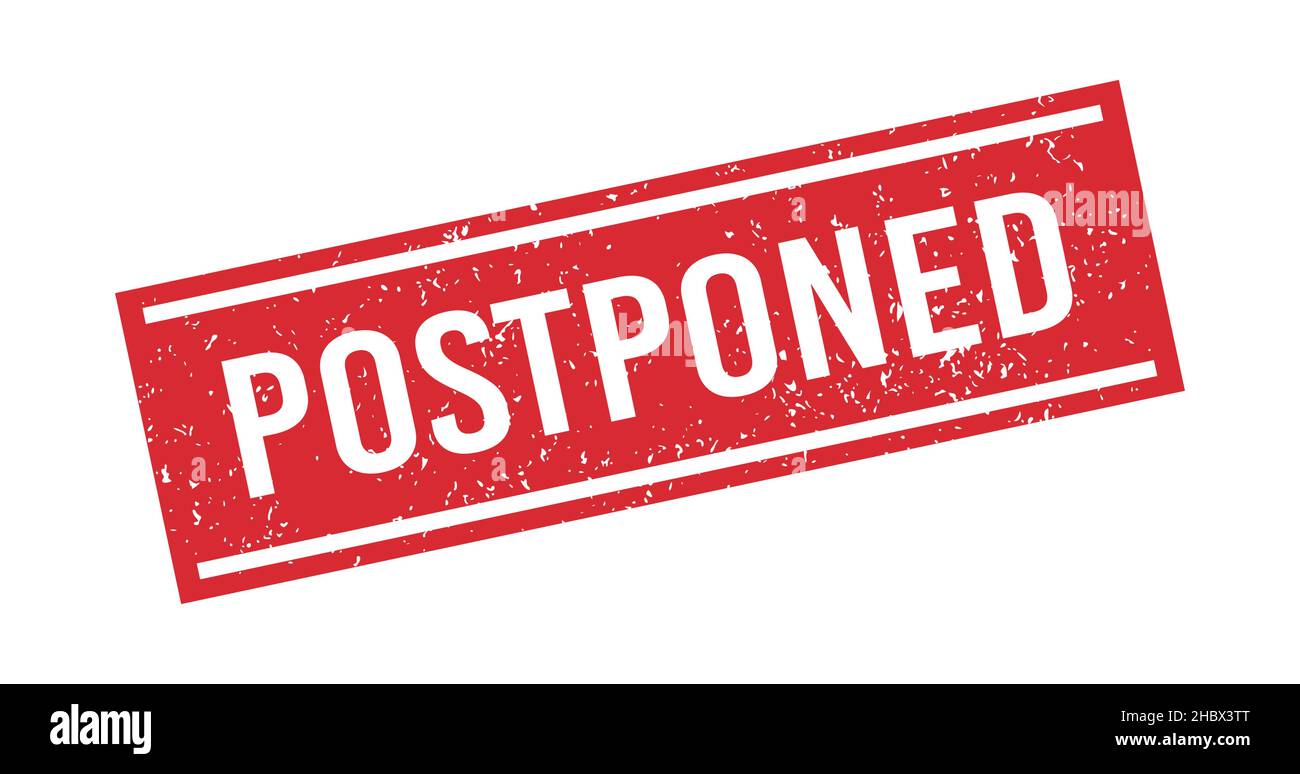 Postpone stamp hi-res stock photography and images - Alamy