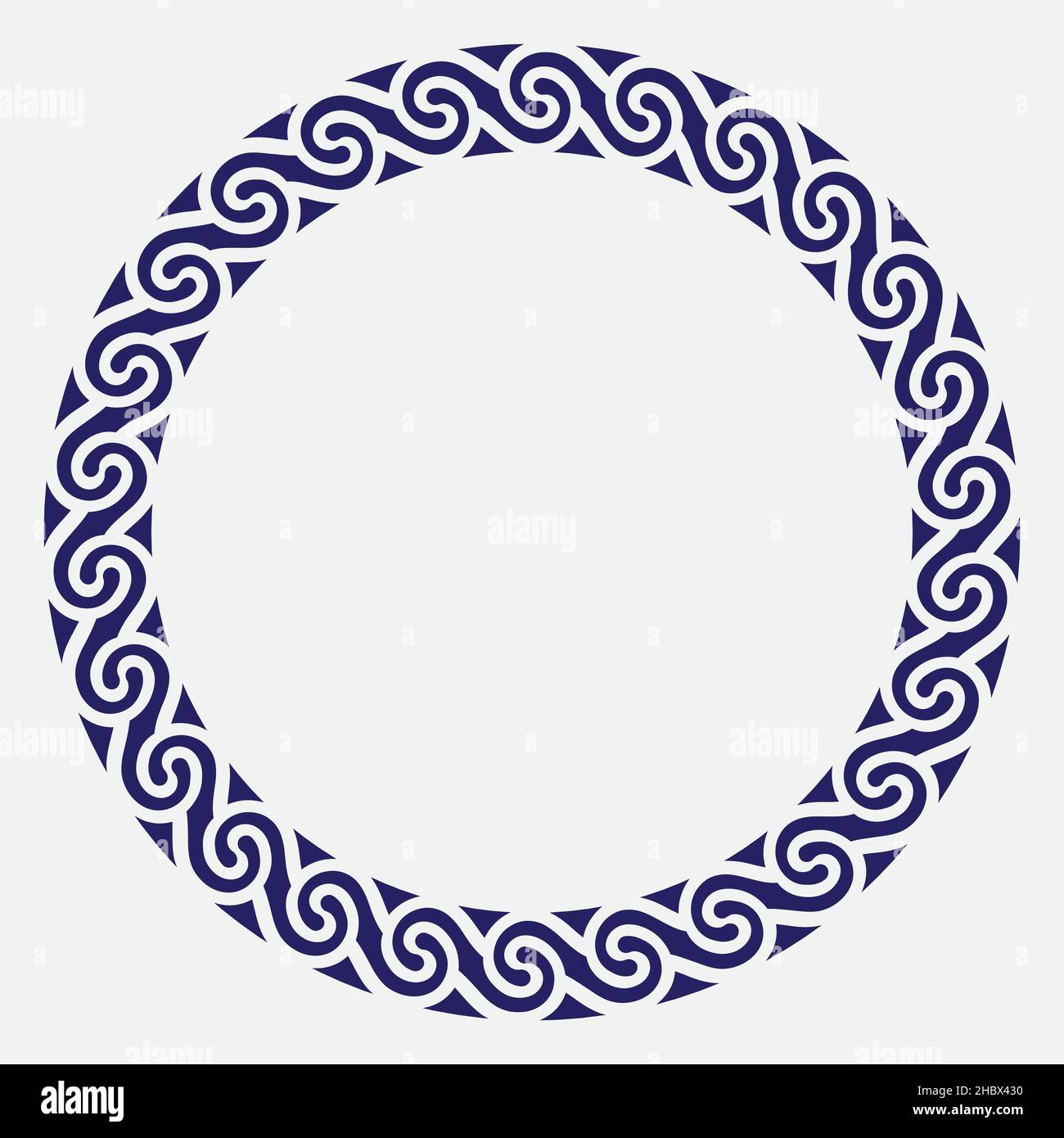 Celtic Scandinavian design. Round braided pattern in ancient Celtic ...