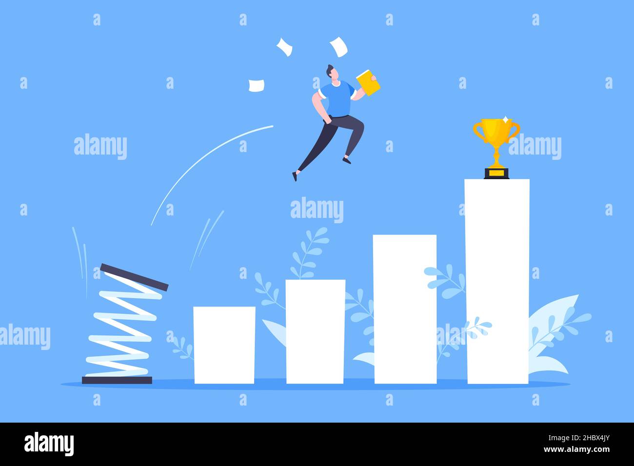 Springboard cartoon Stock Vector Images - Alamy