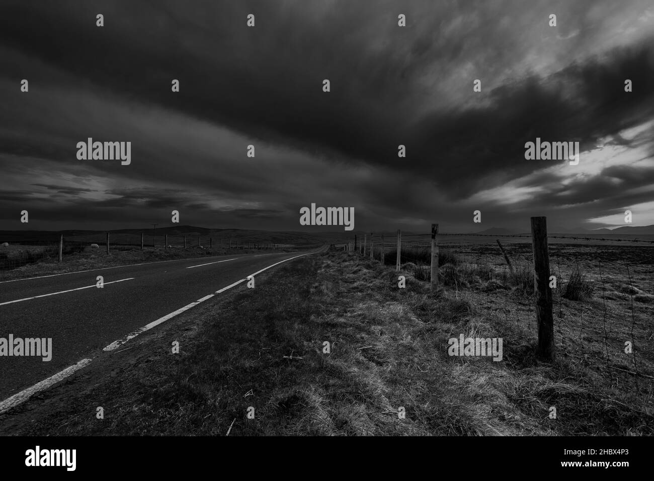 A mesmerising view of a wave storm front, crossing the Denbigh Moors ...