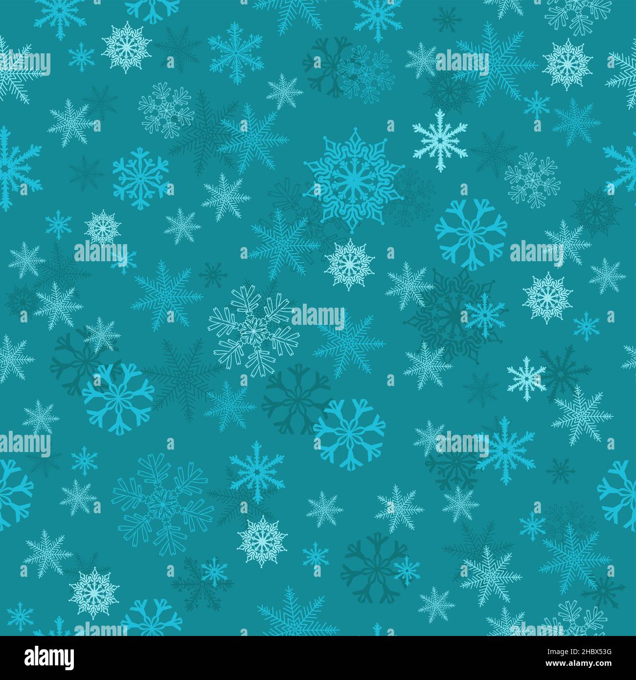 Seamless snowflake background. Vector illustration Stock Vector Image ...