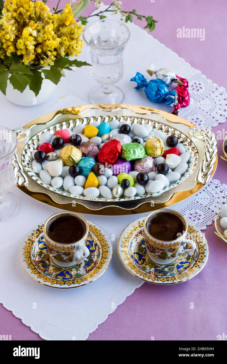 Traditional Religious Holiday Sugar Feast of Ramadan End,conceptual ...