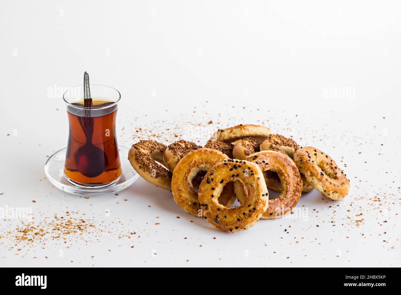 Traditional Turkish Kandil Holy Sesame Rings which is eaten on Kandils ...