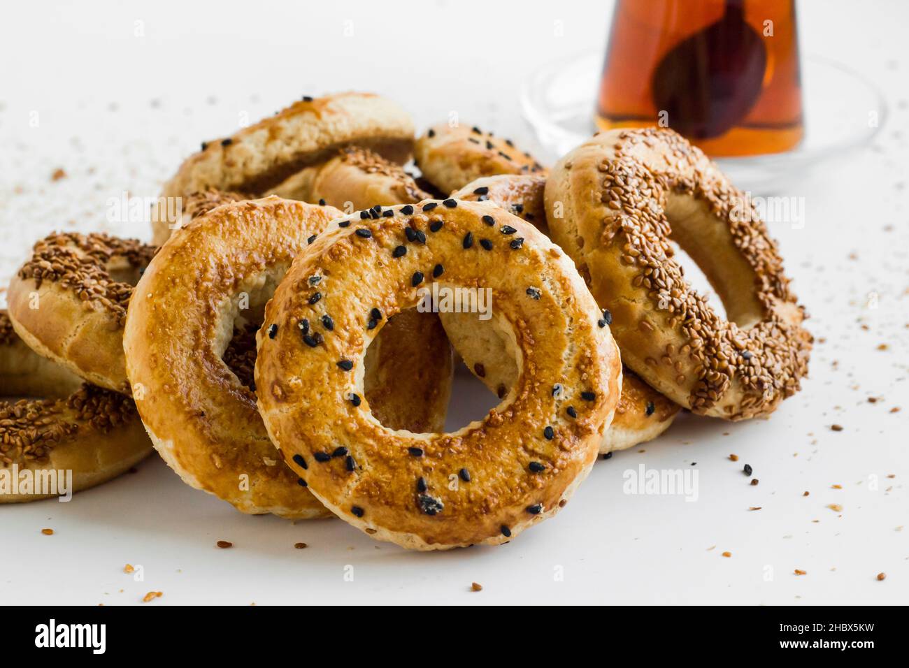 Traditional Turkish Kandil Holy Sesame Rings which is eaten on Kandils ...