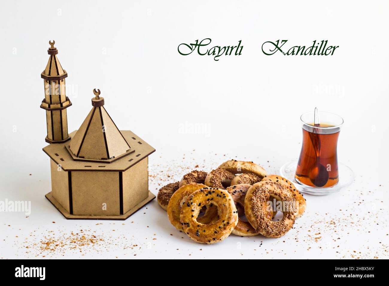 Traditional Turkish Kandil Sesame Rings which is eaten on Kandils ...