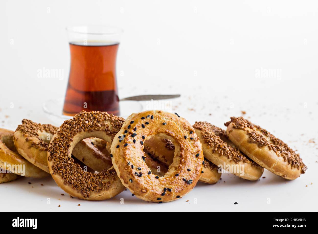 Traditional Turkish Kandil Sesame Rings which is eaten on islamic ...