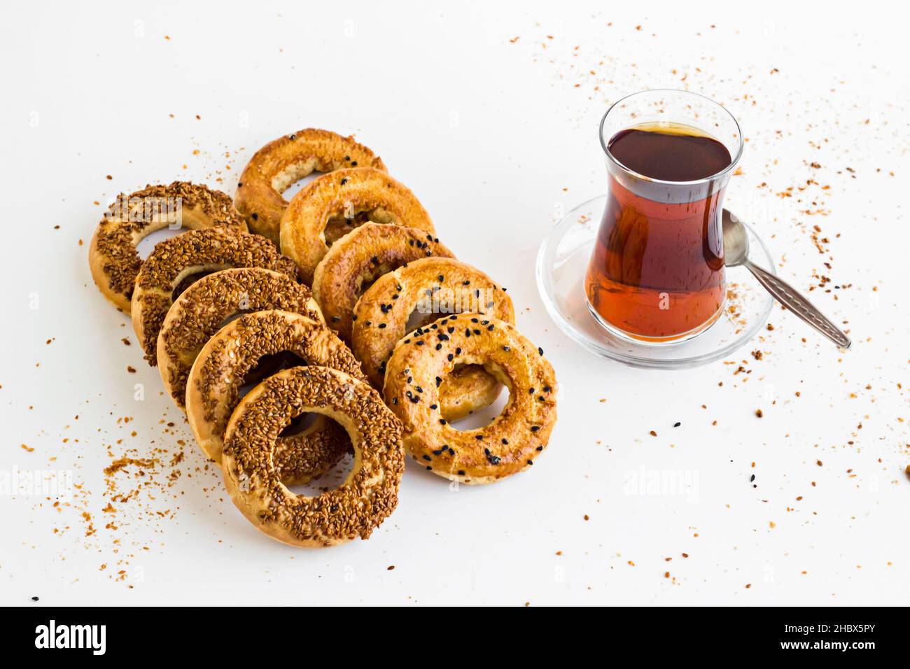 Traditional Turkish Kandil Holy Sesame Rings which is eaten on Kandils ...