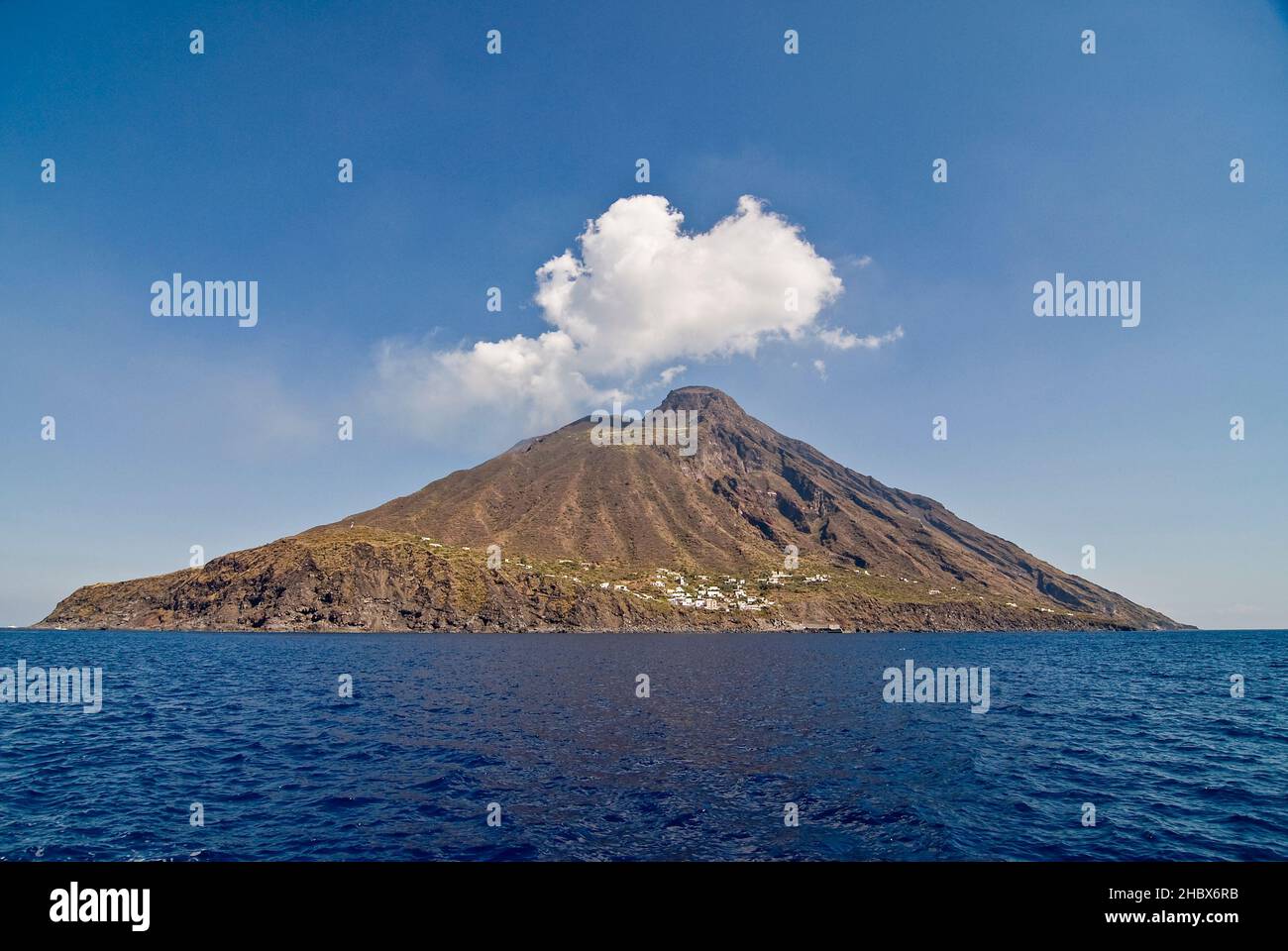 Nice view to Stromboli island Stock Photo - Alamy