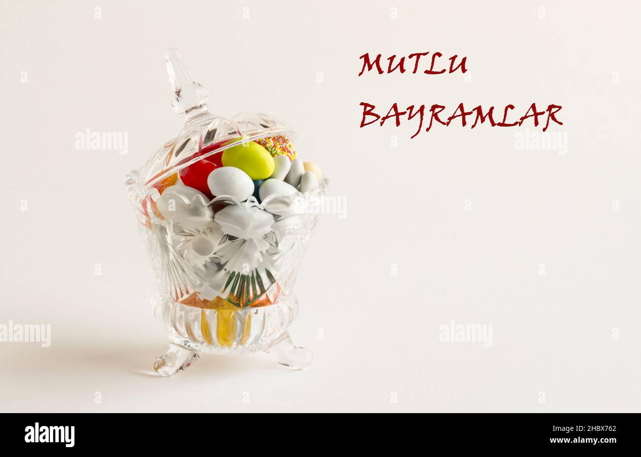 Colorful almond candies in the stylish,crystal candy bowl.The Sugar ...