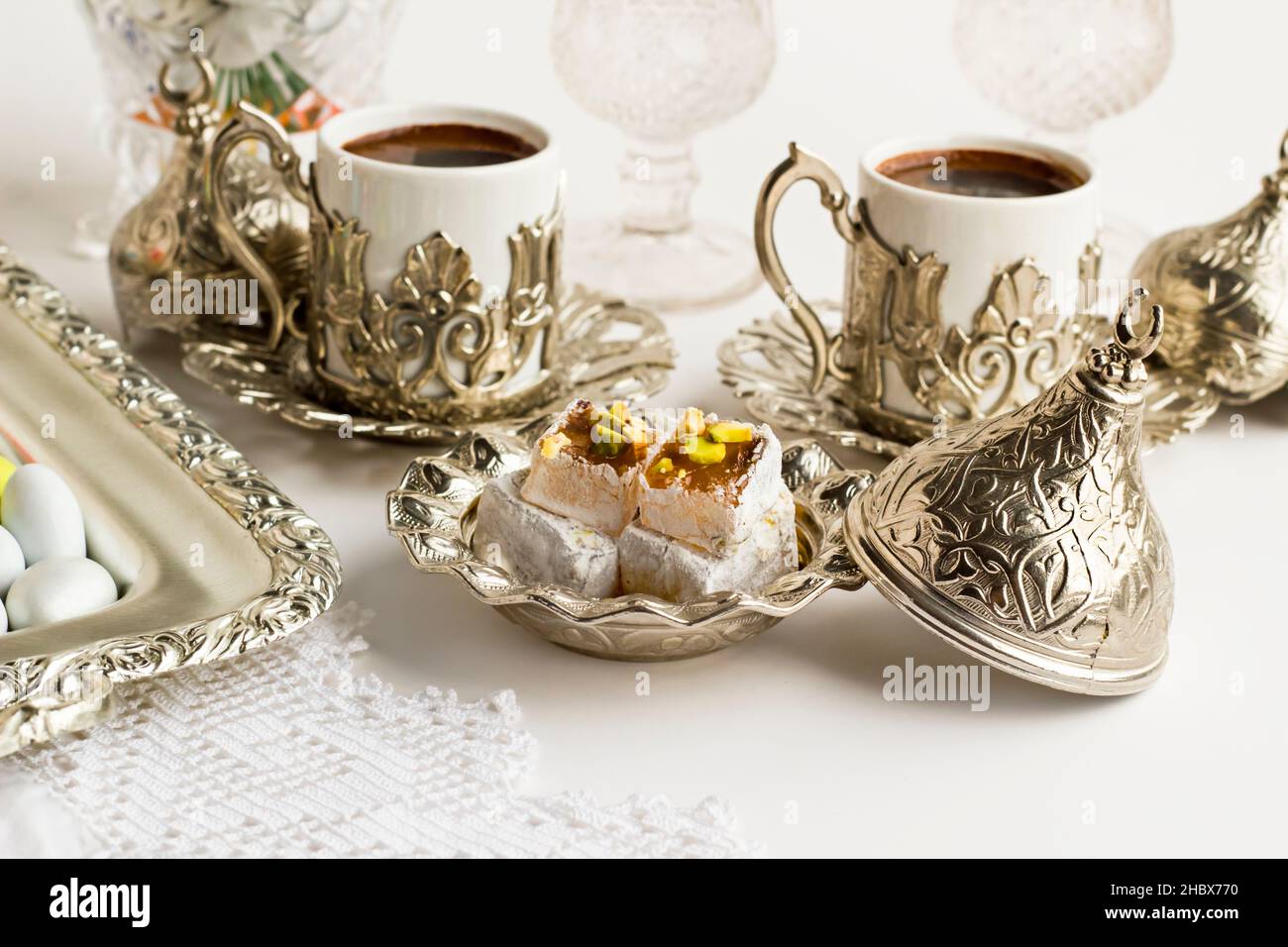 The Sugar Feast concept with Traditional Turkish Coffee and Turkish ...
