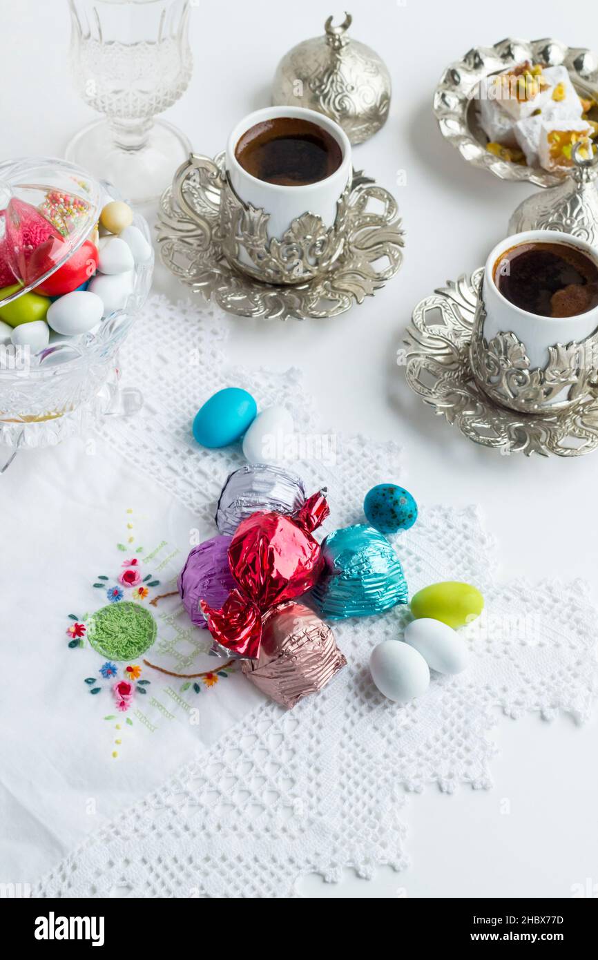 The Sugar Feast concept with Traditional Turkish Coffee and Turkish ...