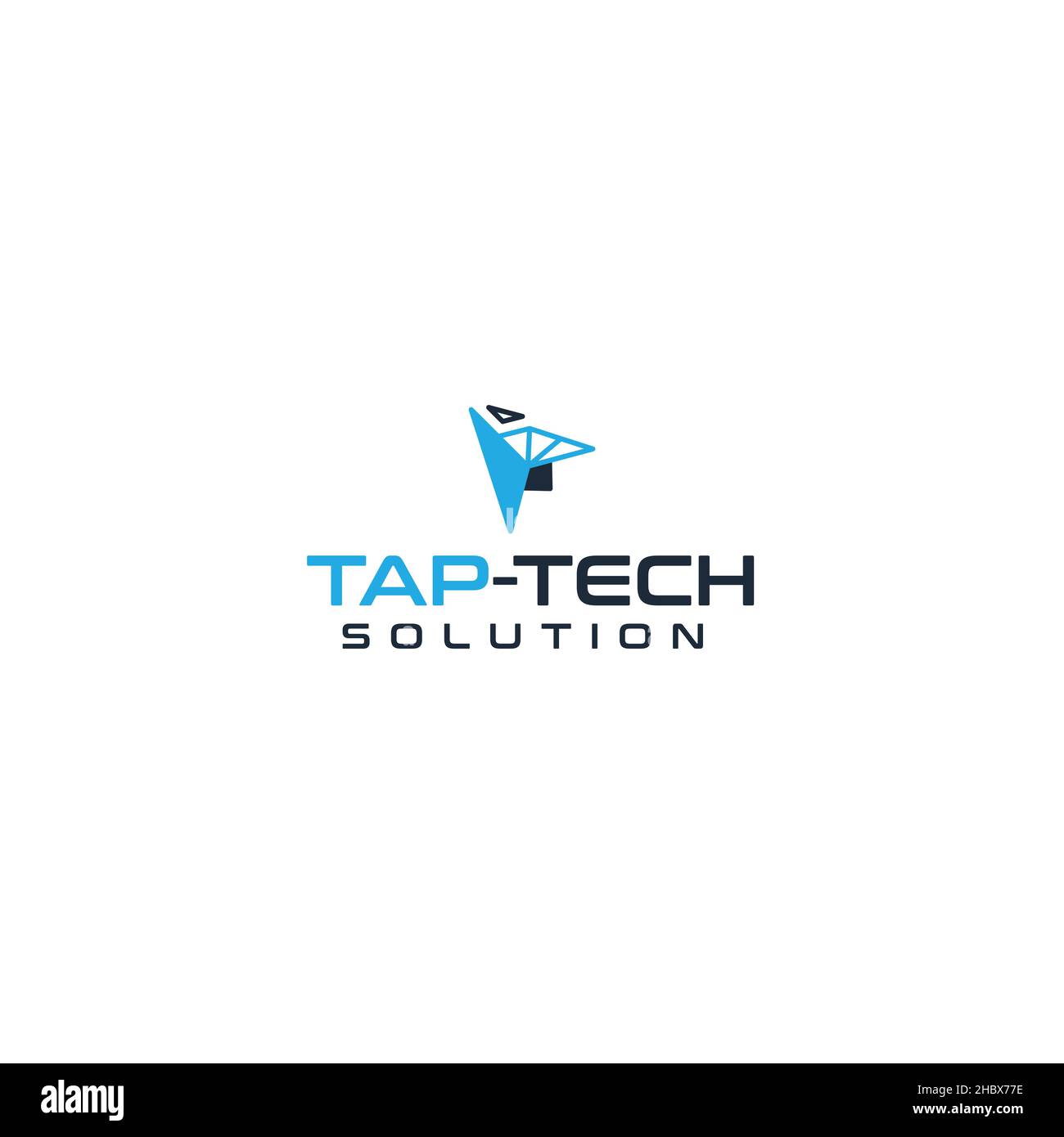 Modern design Tap Tech Solution smart logo design Stock Vector Image ...