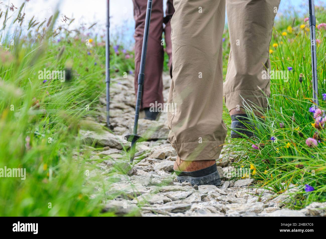 Trekking ascent hi-res stock photography and images - Alamy