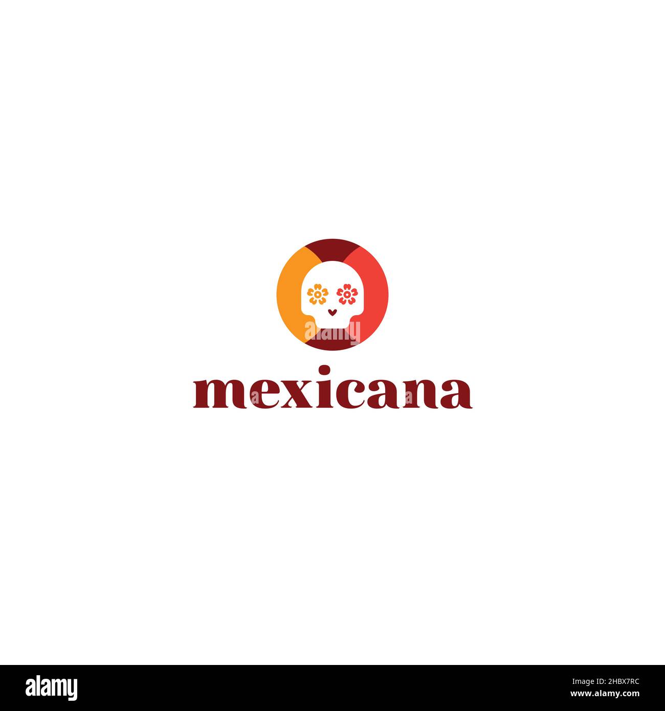 Modern design flat colorful MEXICANA logo design Stock Vector Image ...