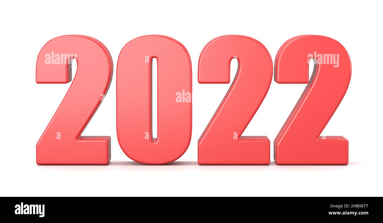 2022 Year Number Text Stock Photo - Alamy