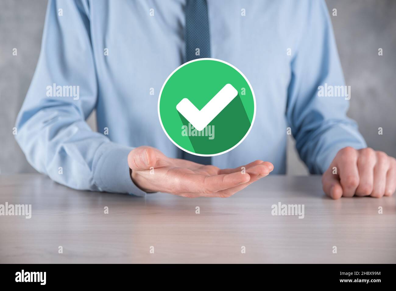 Hand holds green icon Check mark,Check Mark Sign, Tick Icon,right sign ...