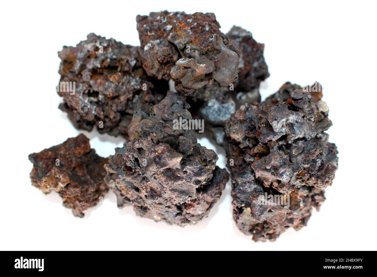 Iron slag from an archaeological site Stock Photo - Alamy