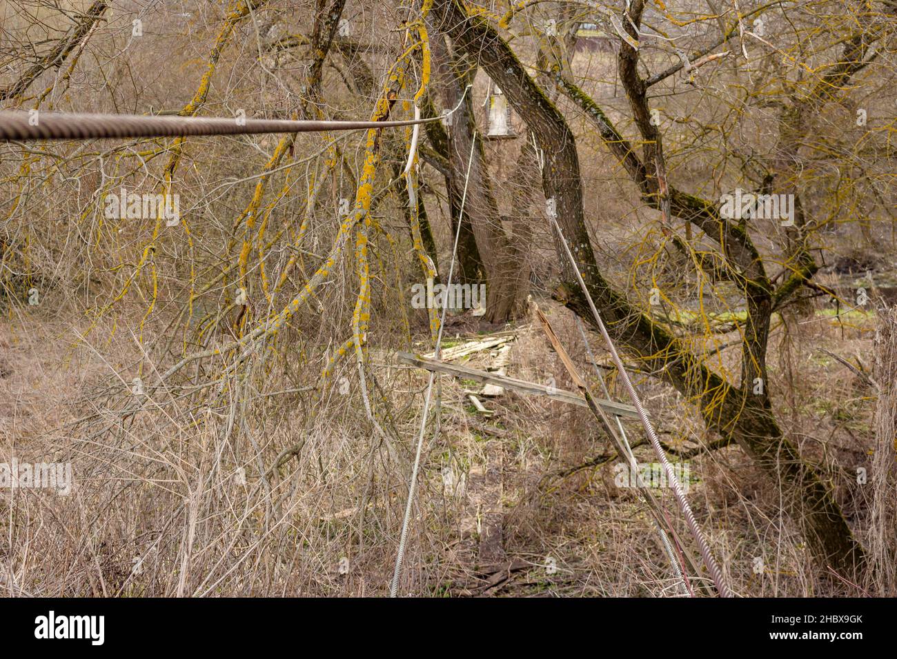 Rustic pedestrian bridge in rural hi-res stock photography and images ...