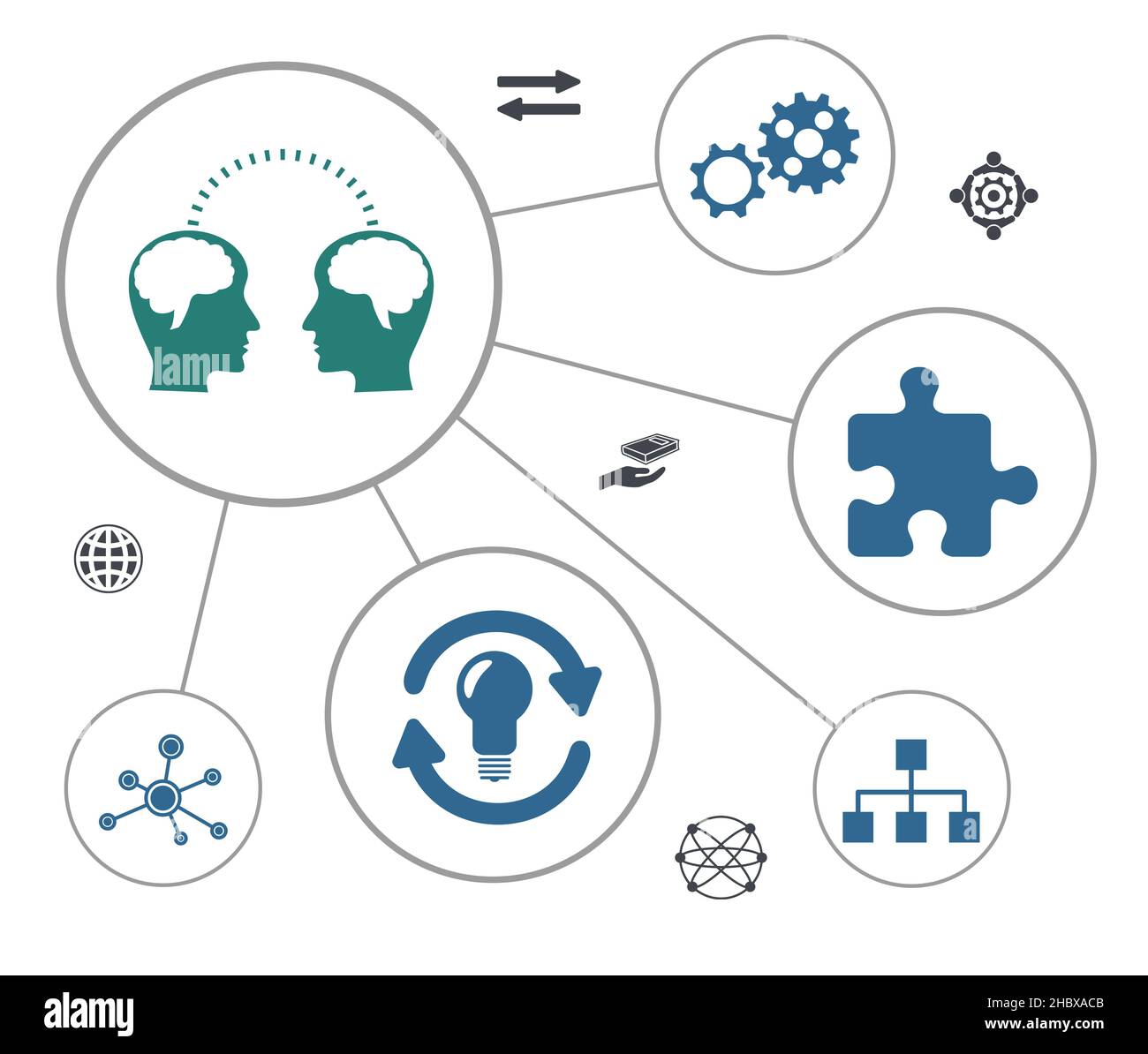 Knowledge sharing business Cut Out Stock Images & Pictures - Alamy