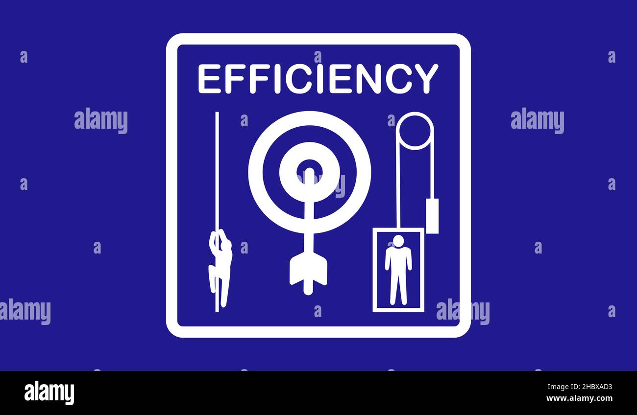 Illustration of an efficiency concept Stock Photo - Alamy