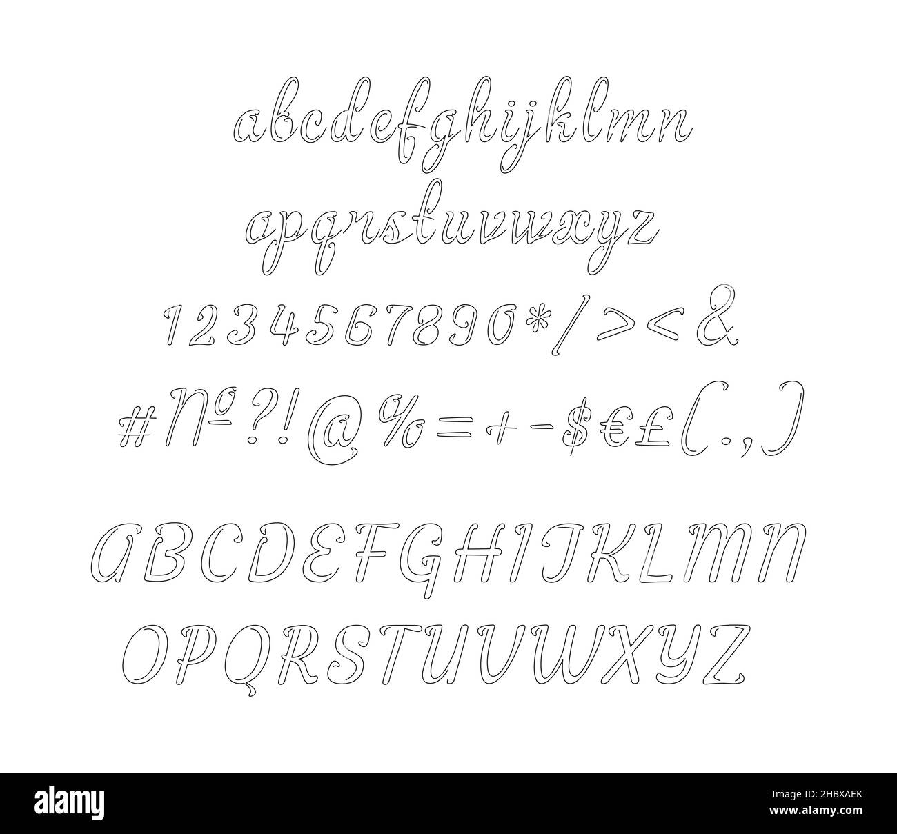 Latin cursive writing hi-res stock photography and images - Alamy