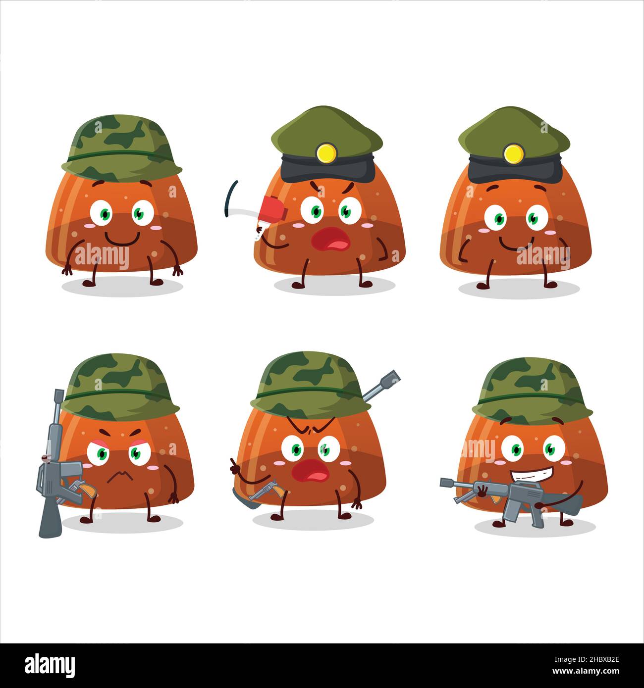 A charming soldier orange jelly gummy candy cartoon picture bring a gun ...