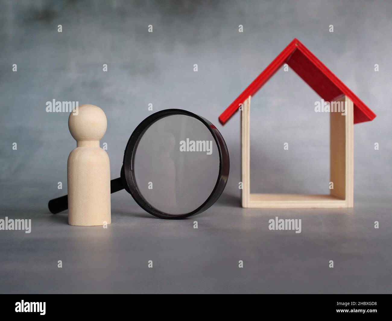 House searching, property valuation, real estate appraisal concept ...
