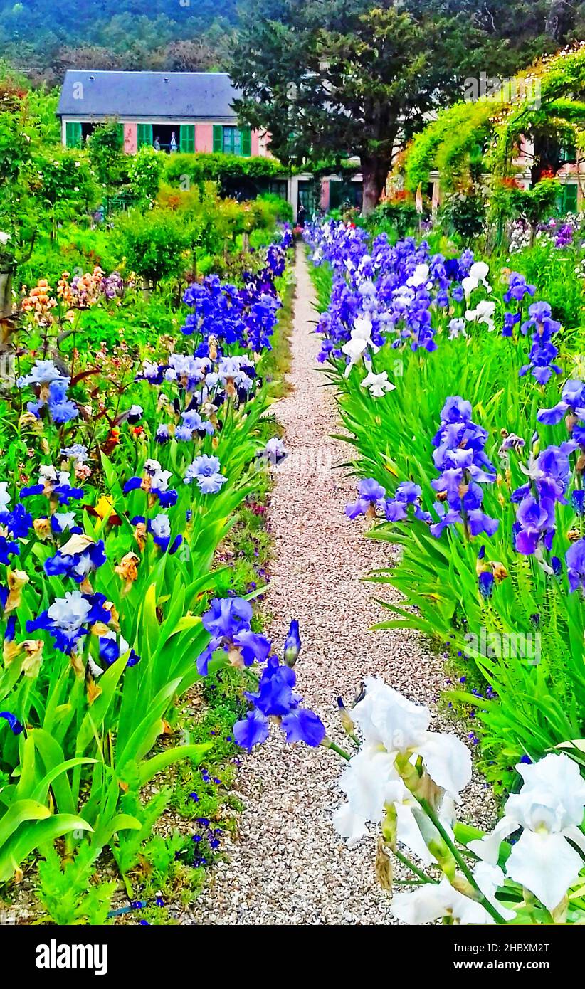 The house of Claude Monet, the famous French impressionist painter ...