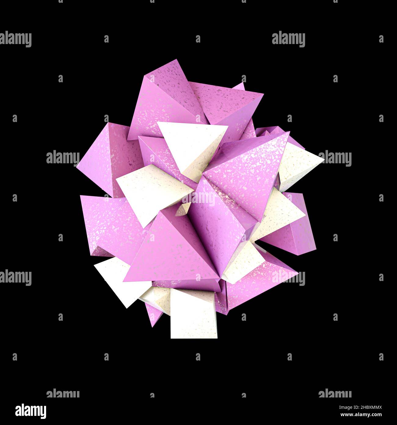 abstract shape isolated on black background 3d illustration Stock Photo ...