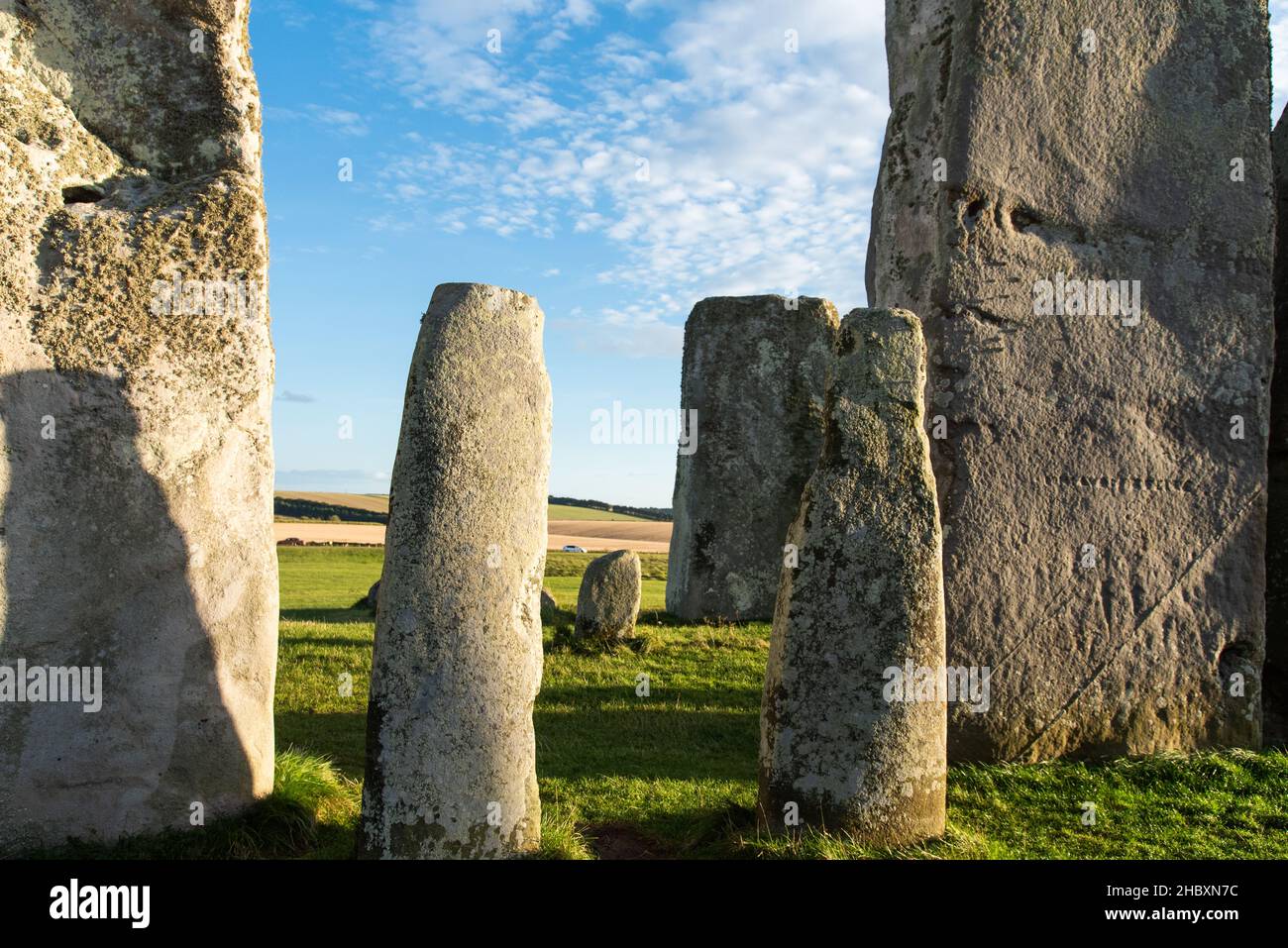 Stonehenge Bluestones and Sarsen stones on a sunny day 2021 Stock Photo ...