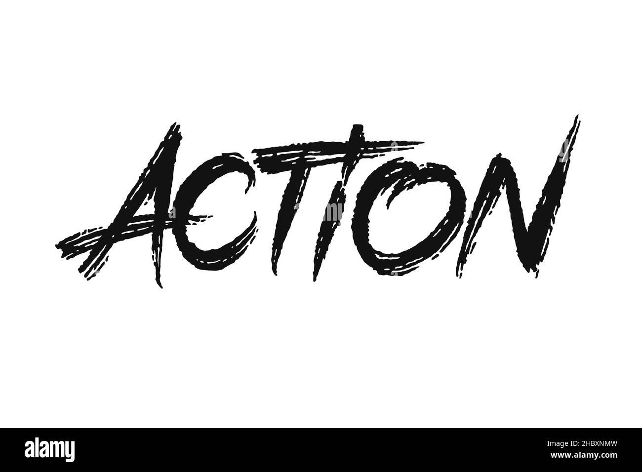 Action vector lettering Stock Vector Image & Art - Alamy