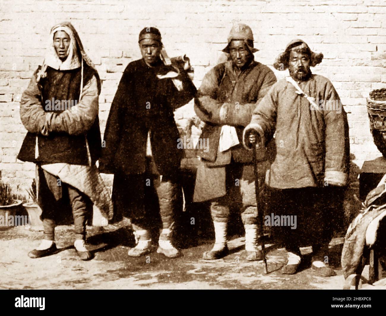 Mongolian merchants, early 1900s Stock Photo - Alamy