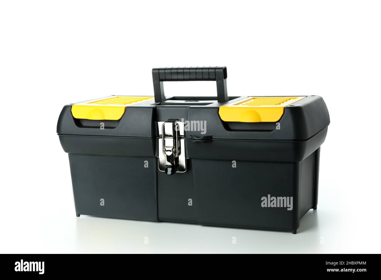Tool box isolated on white background, close up Stock Photo - Alamy