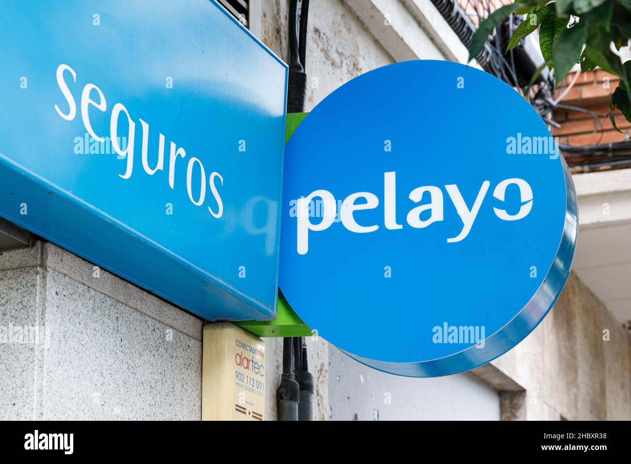 VALENCIA, SPAIN - DECEMBER 20, 2021: Pelayo is a Spanish insurance ...