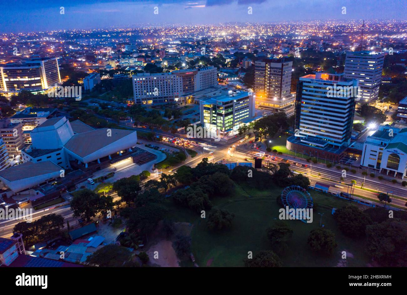 Ghana accra city street view hi-res stock photography and images - Alamy