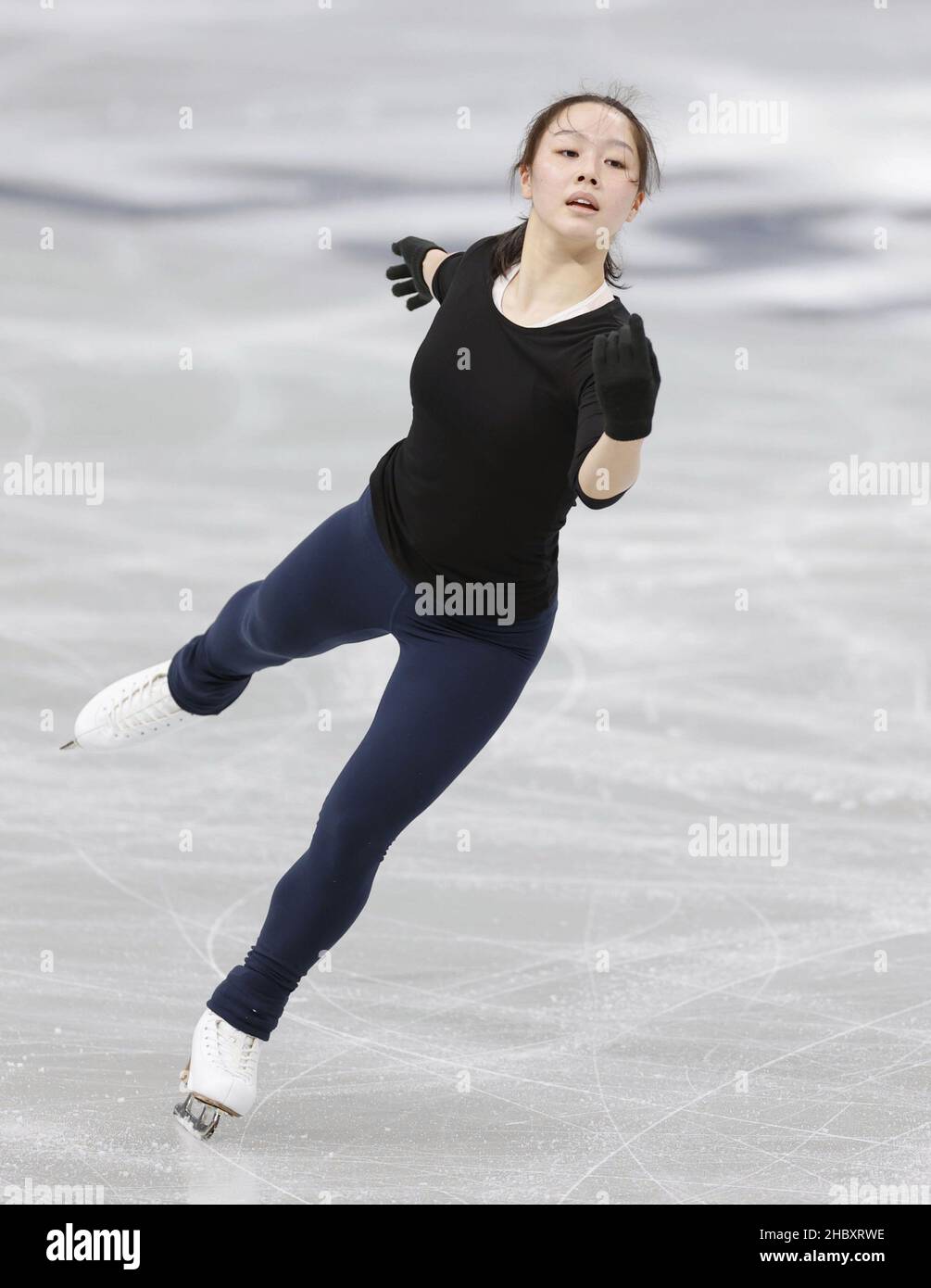 Saitama, Japan, Dec. 22, 2021, Figure skater Wakaba Higuchi attends ...