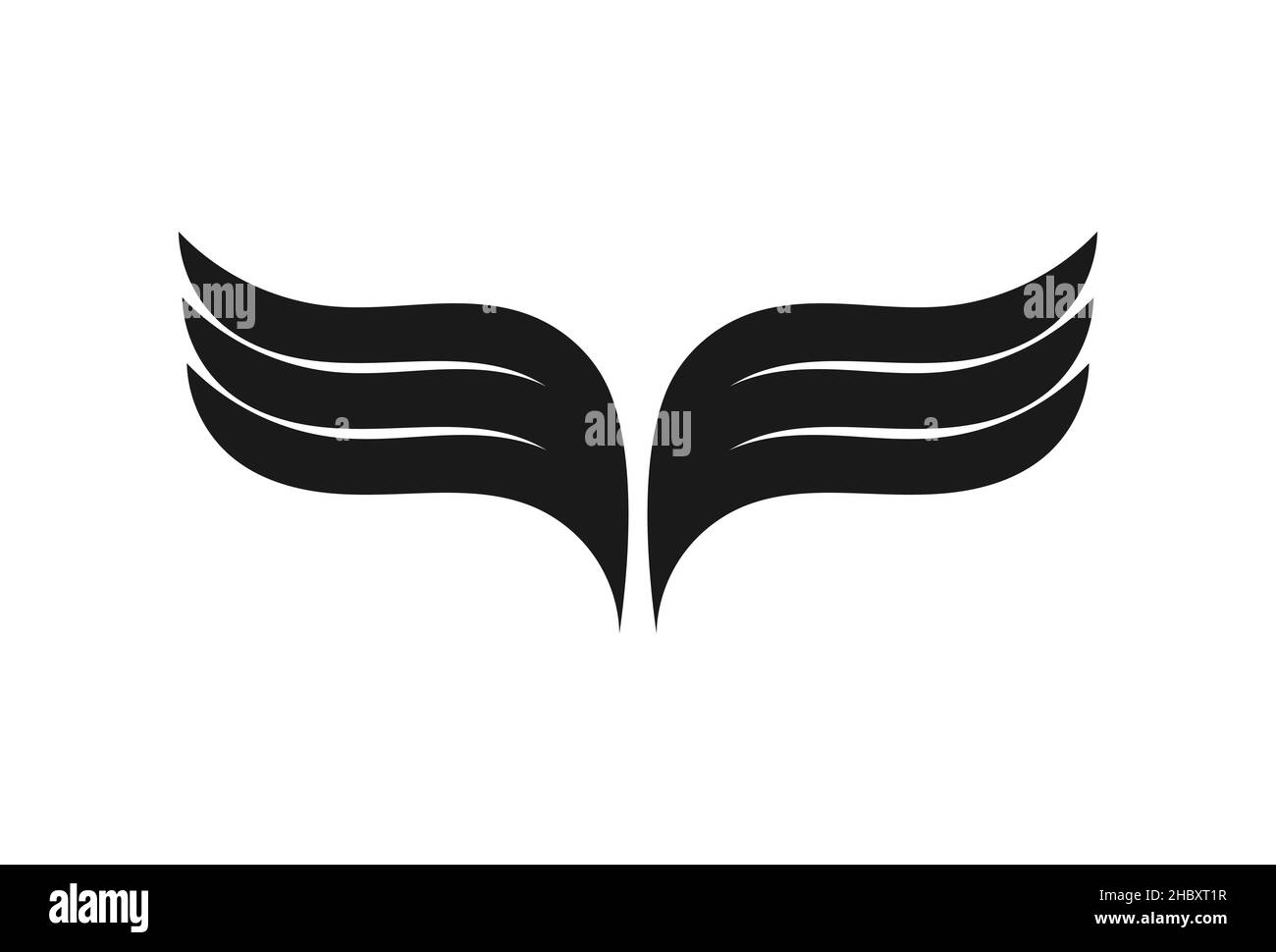Wings symbol icon. Vector illustration Stock Vector Image & Art - Alamy