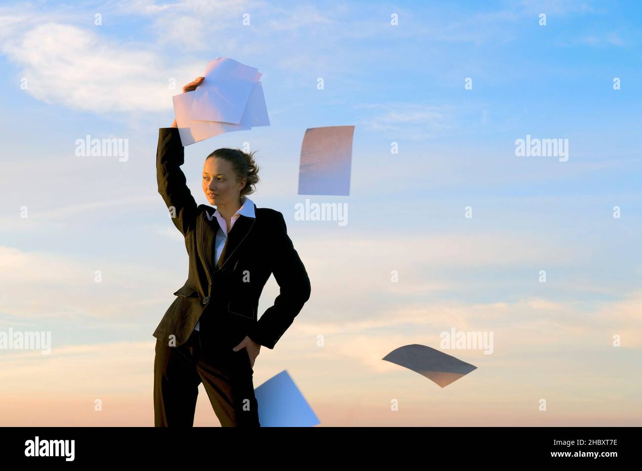 Throwing paperwork hi-res stock photography and images - Alamy