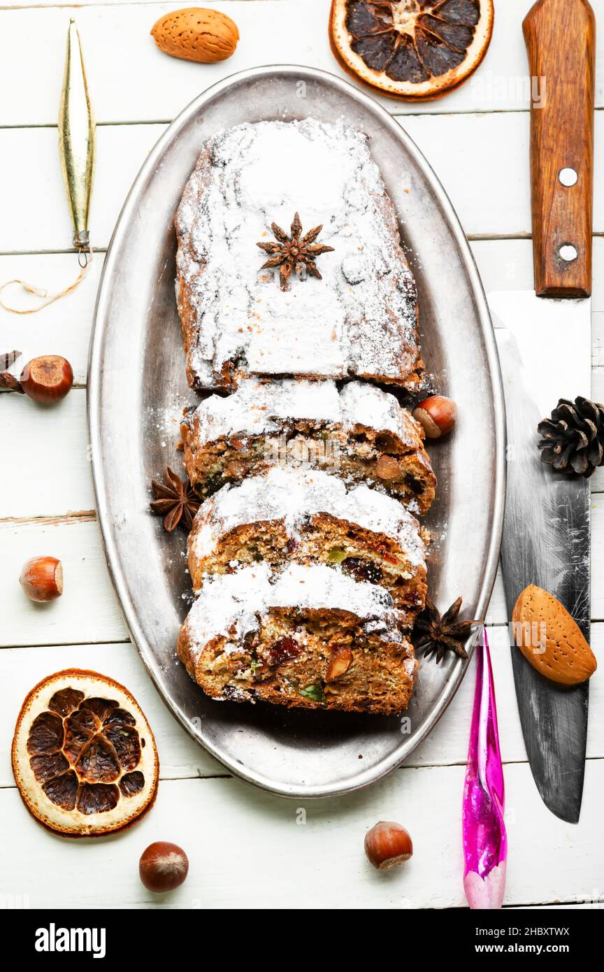 Stollen is a traditional German Christmas pastry. Christmas pastry ...