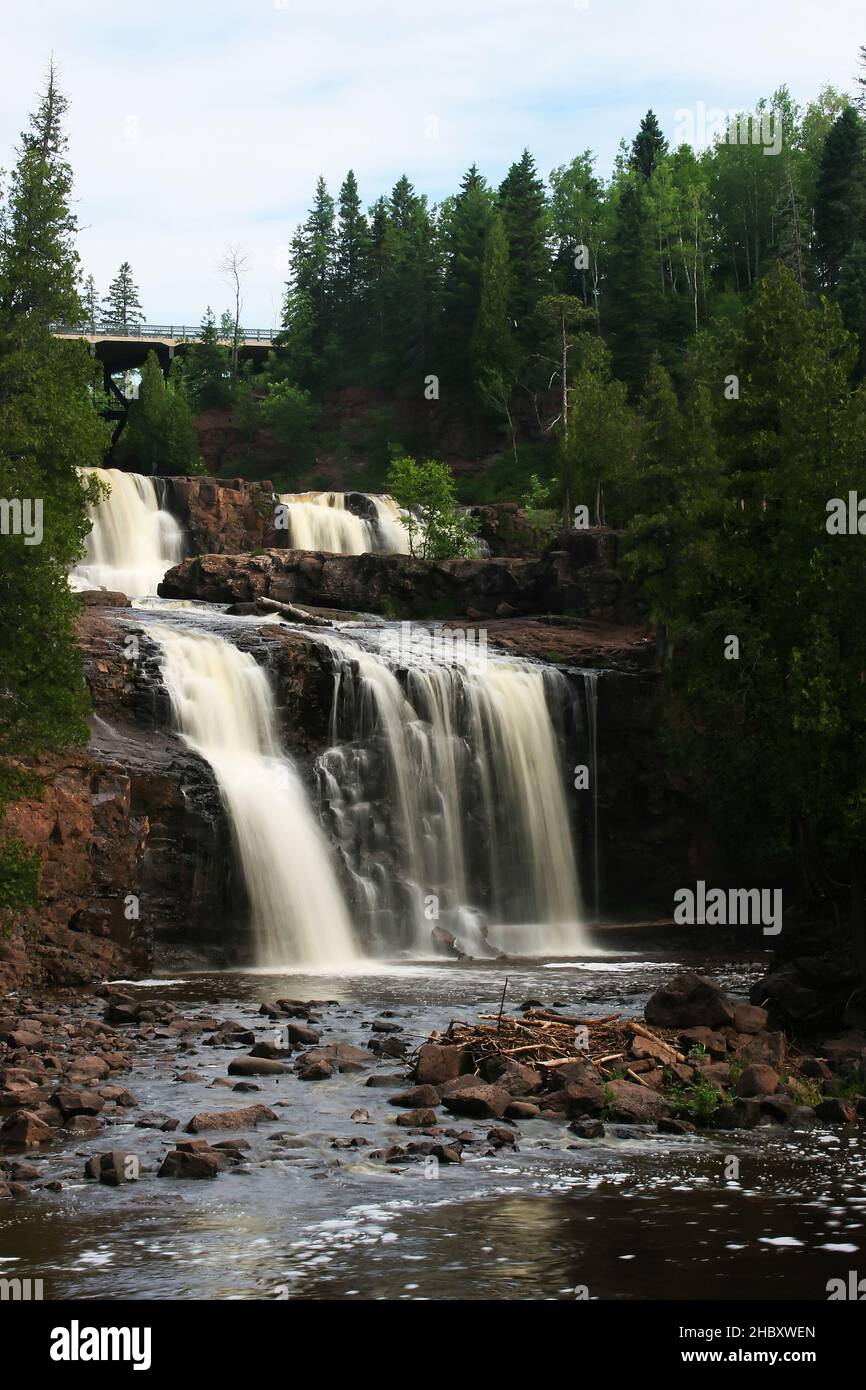 Lower Gooseberry Falls Waterfall Stock Photo - Alamy
