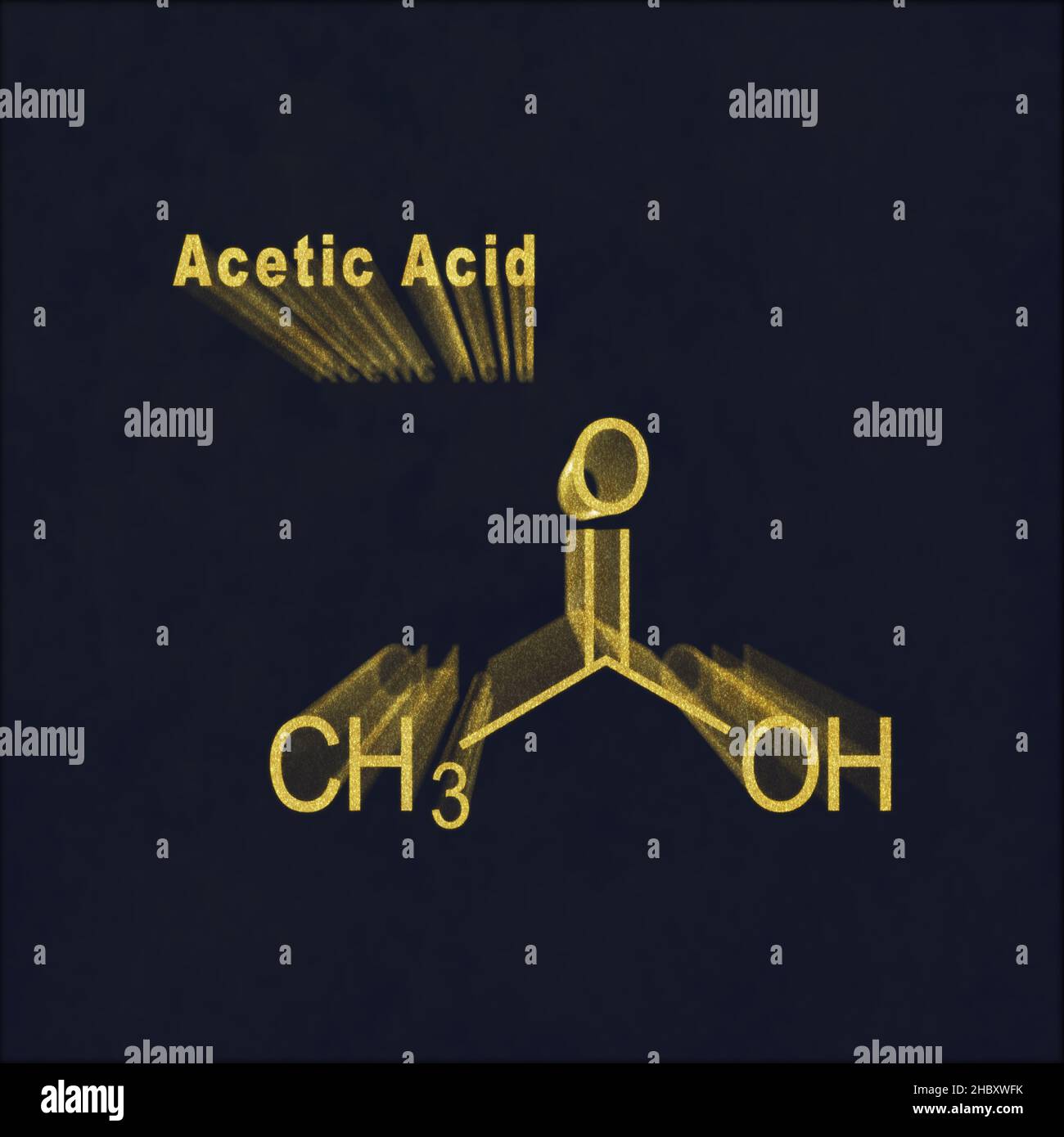 Acetic acid structure hi-res stock photography and images - Alamy