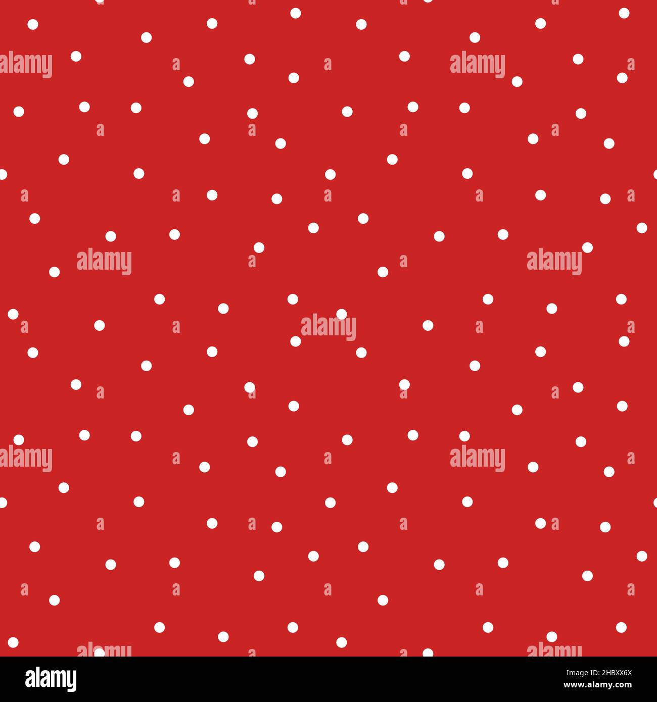 Red Christmas dotted pattern with white dots. Vector illustration Stock ...
