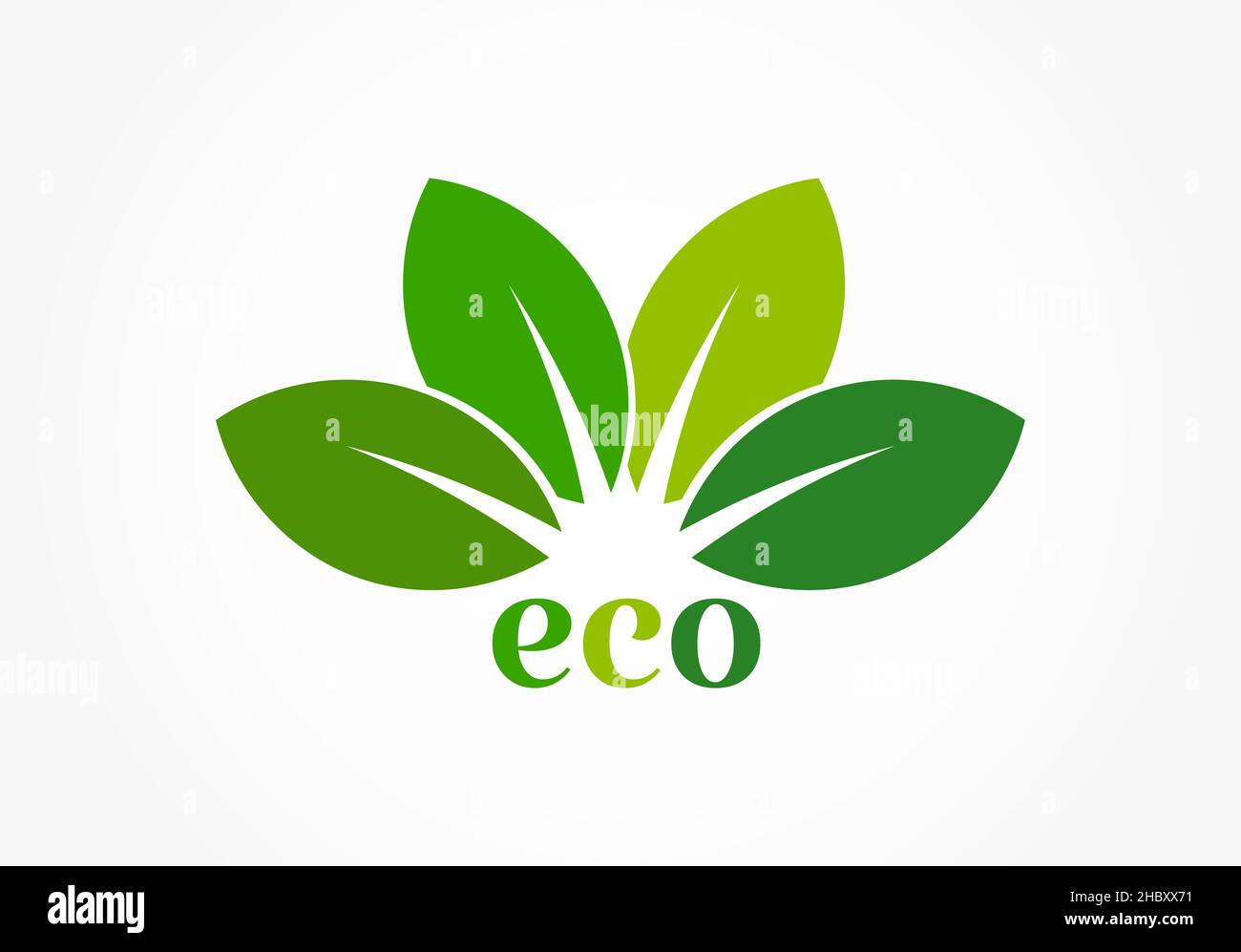 Green eco leaves symbol icon design element. Vector illustration Stock ...