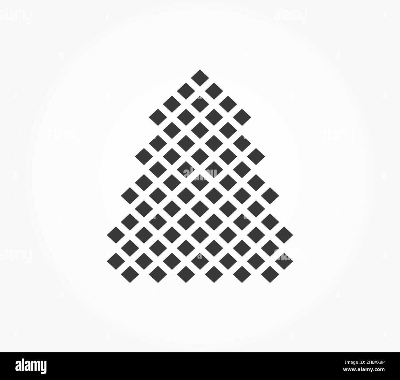 Christmas tree shape abstract icon. Vector illustration Stock Vector ...