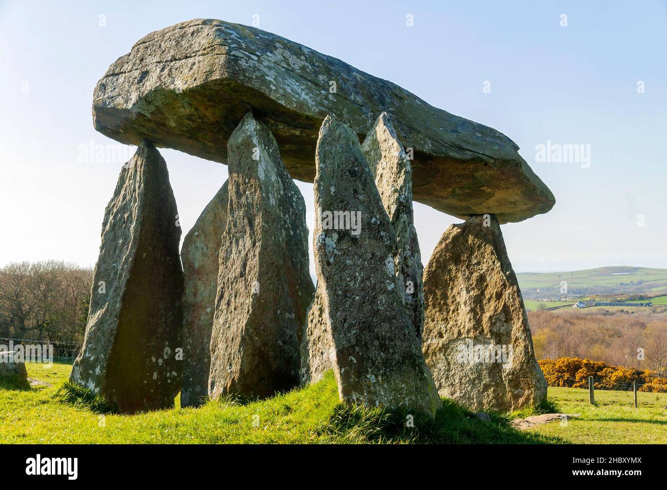 Pentre Ifan prehistoric megalithic stone burial chamber in ...