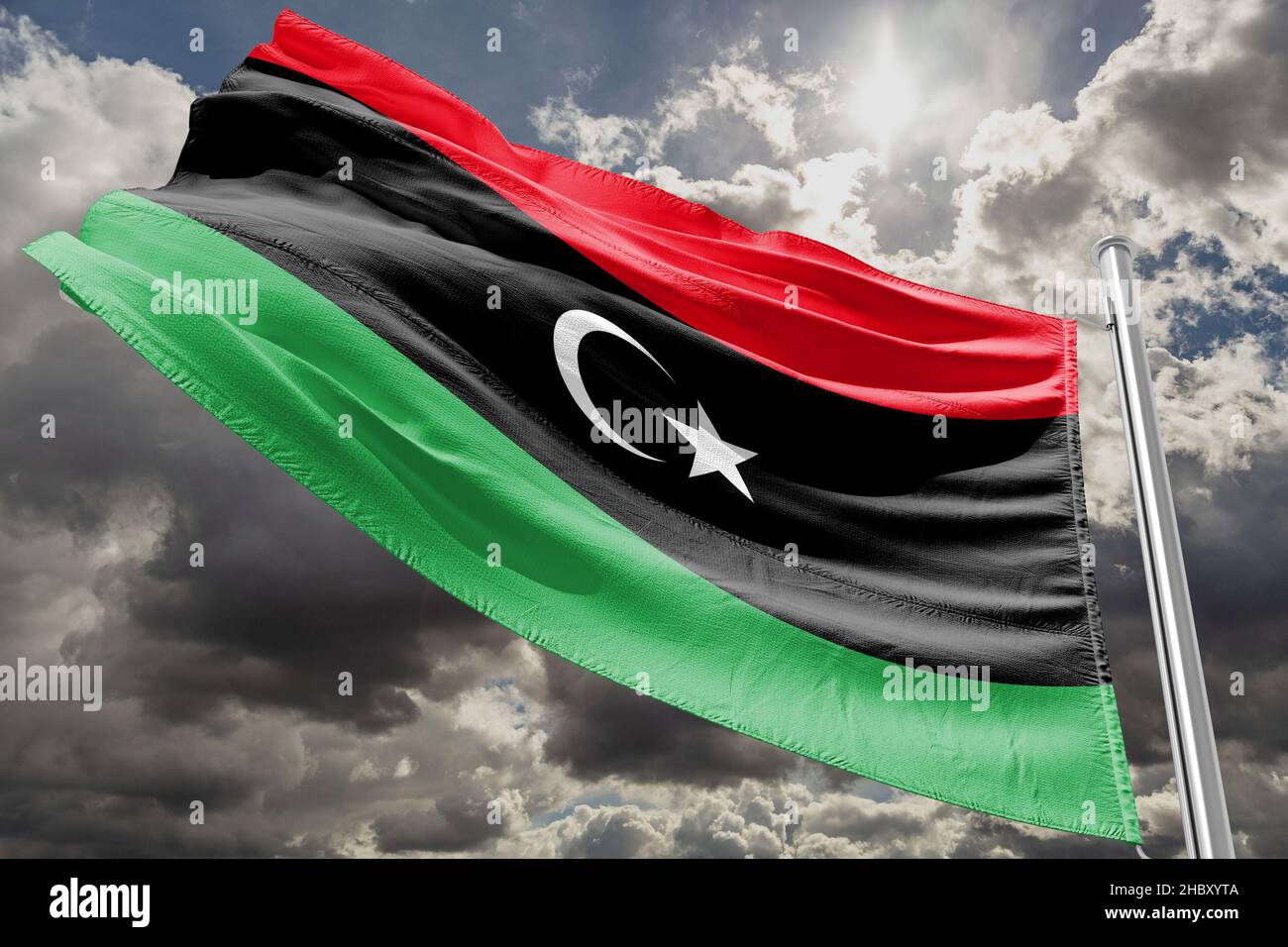 The flag of Libya was originally introduced in 1951, following the ...