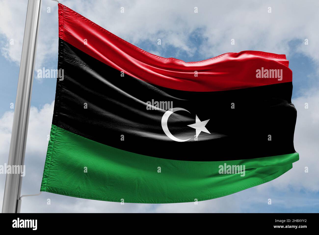 The flag of Libya was originally introduced in 1951, following the ...